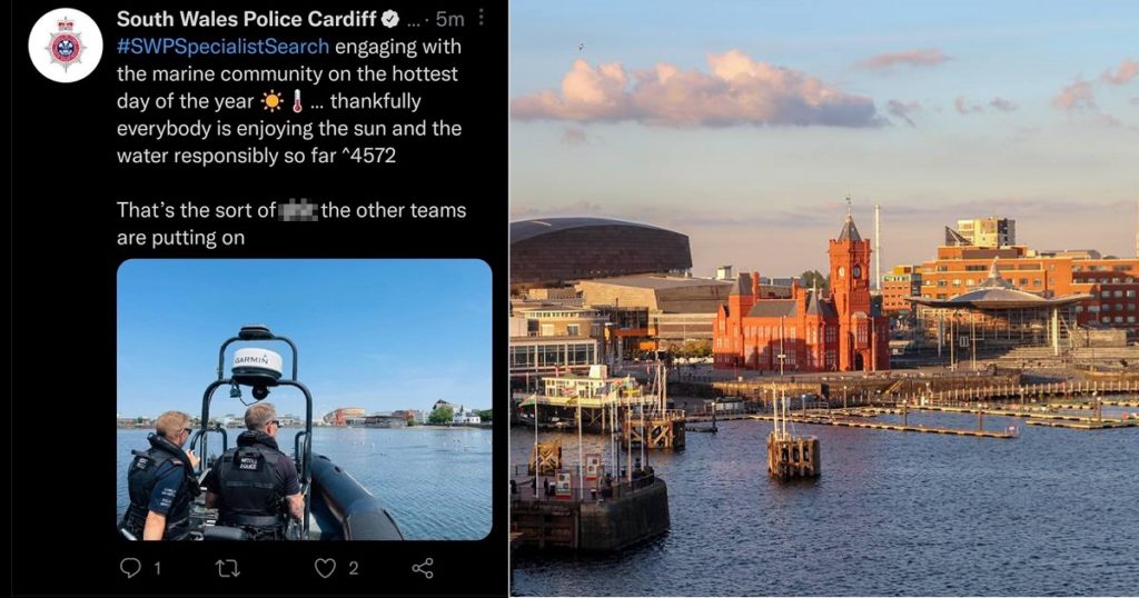 Cardiff police accidentally share hilarious Twitter message