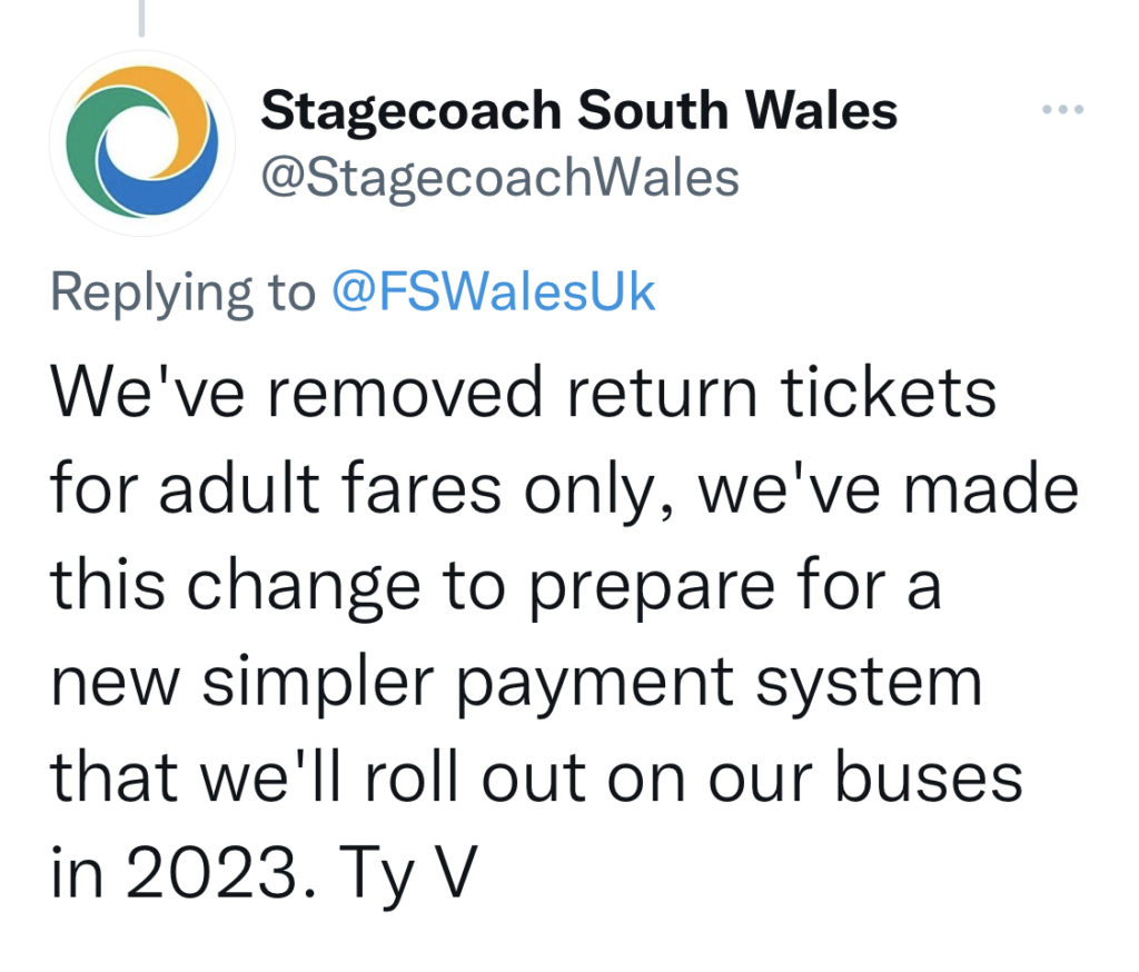 Stagecoach performs U-turn on plan to scrap return tickets in Wales