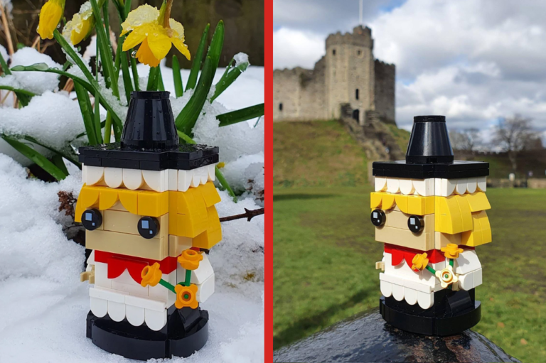 The remarkable reaction to the Welsh Lego lady in national costume