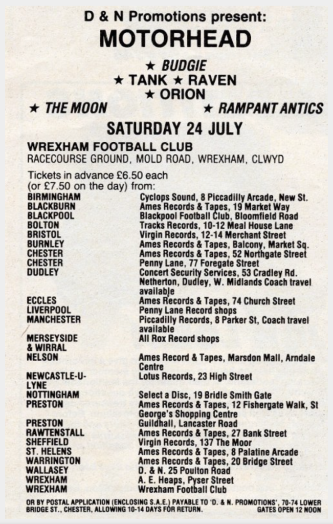 The story of Motörhead's controversial concert at The Racecourse in 1982