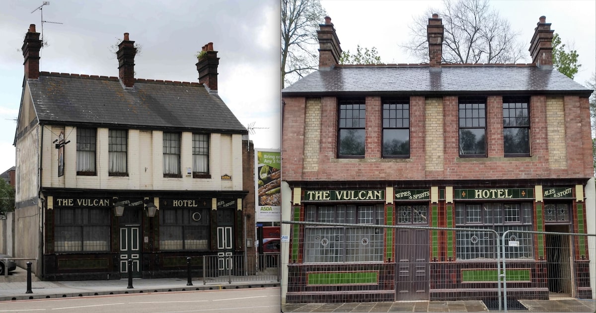 Rebuilding of historic Cardiff pub The Vulcan takes shape at St Fagans