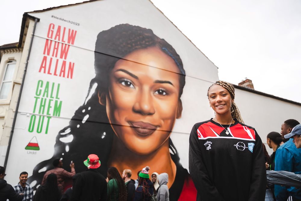 Beautiful new mural with anti-racist message officially unveiled in Cardiff