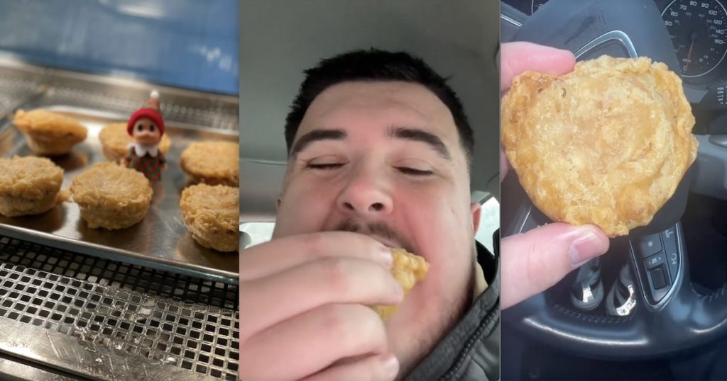 Watch: Video of online star trying battered mince pies goes viral