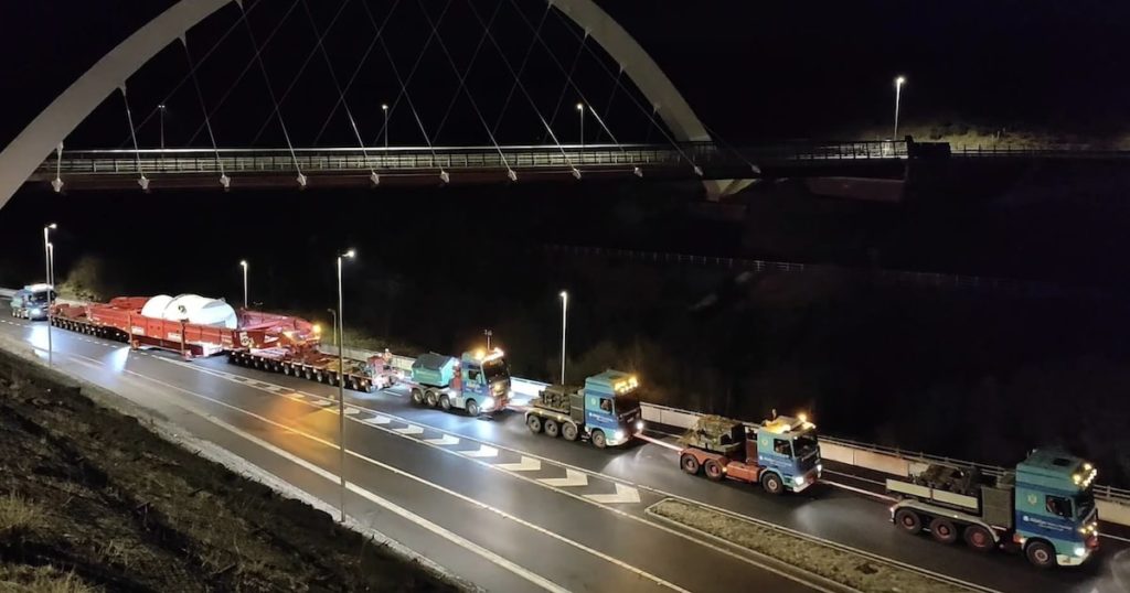 Watch: Largest ever abnormal load takes to the roads of Wales