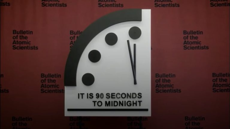 Doomsday Clock remains at 90 seconds to midnight