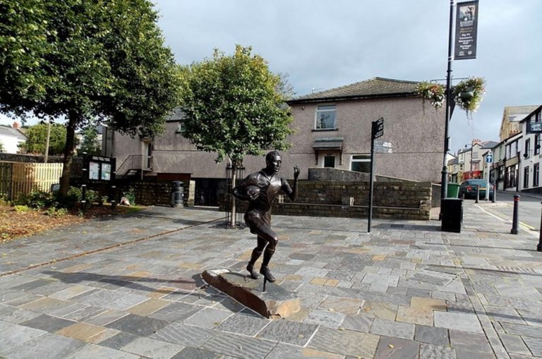 New home found for statue of Welsh rugby legend removed due to vandalism
