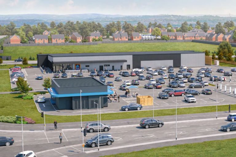 Plans for new Aldi and drive-thru Greggs at old airfield site