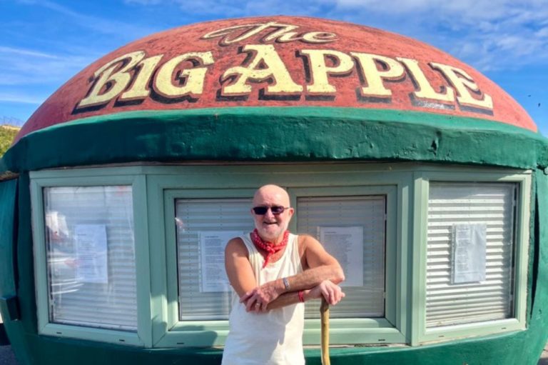 Iconic ‘Big Apple’ in Mumbles gains Poet in Residence