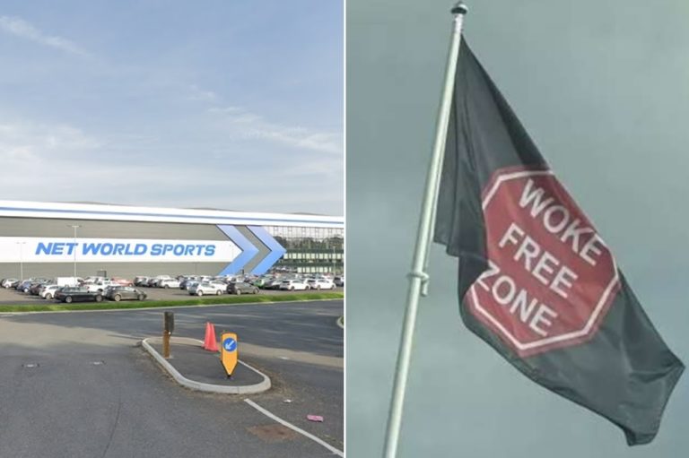 Sports equipment company seeks permission to fly 'woke-free zone' flag