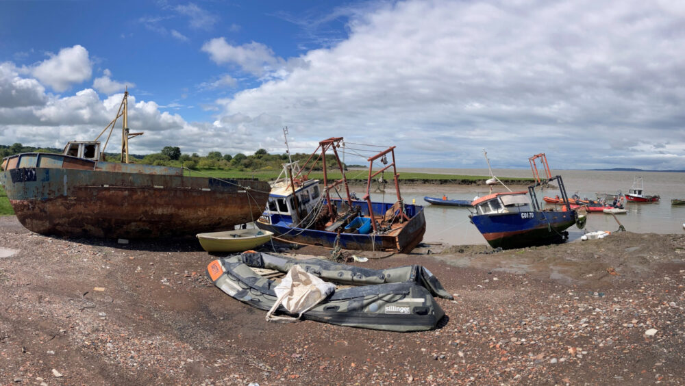 NRW takes action to clear derelict vessels from the Dee Estuary