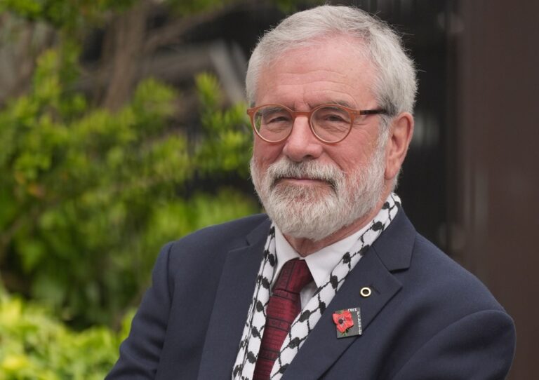 Gerry Adams donates to ‘good causes’ after BBC pays 100,000 euro damages