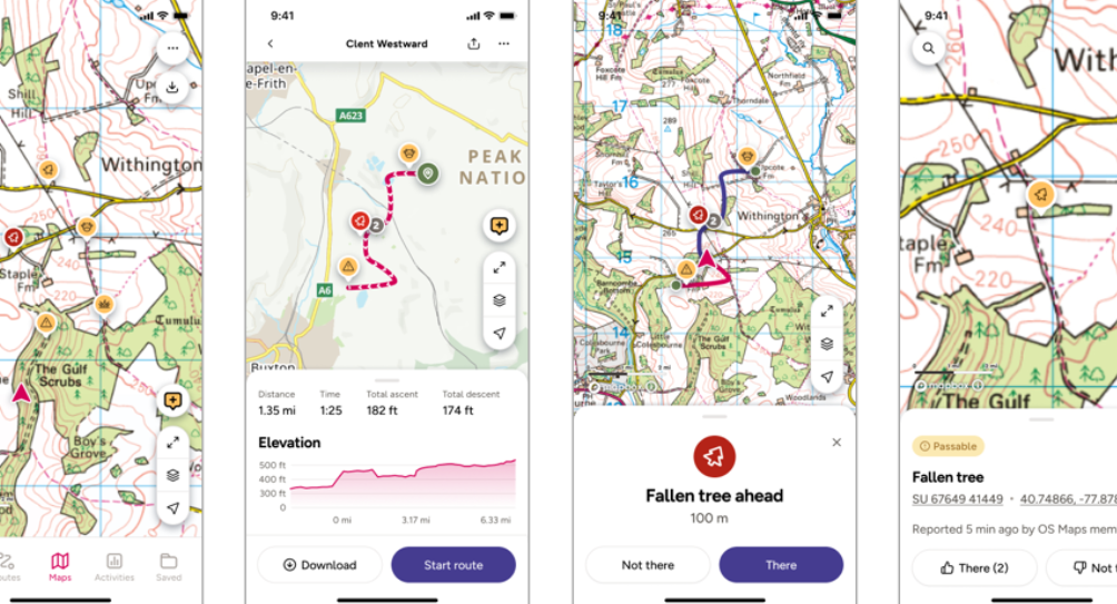 OS Maps adds first ever hazard reporting tool for walkers