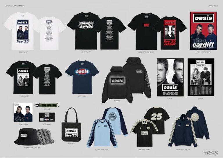 First look at Oasis Live '25 tour merchandise on sale at venues