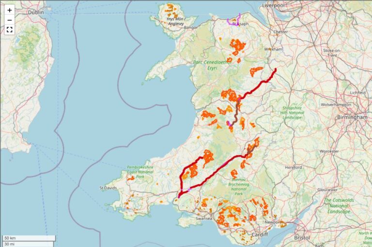 Charity launches map showing proposed energy projects across Wales