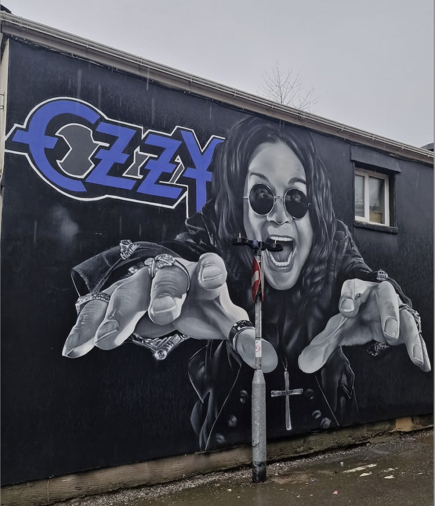 Massive Ozzy Osbourne mural appears in Welsh town