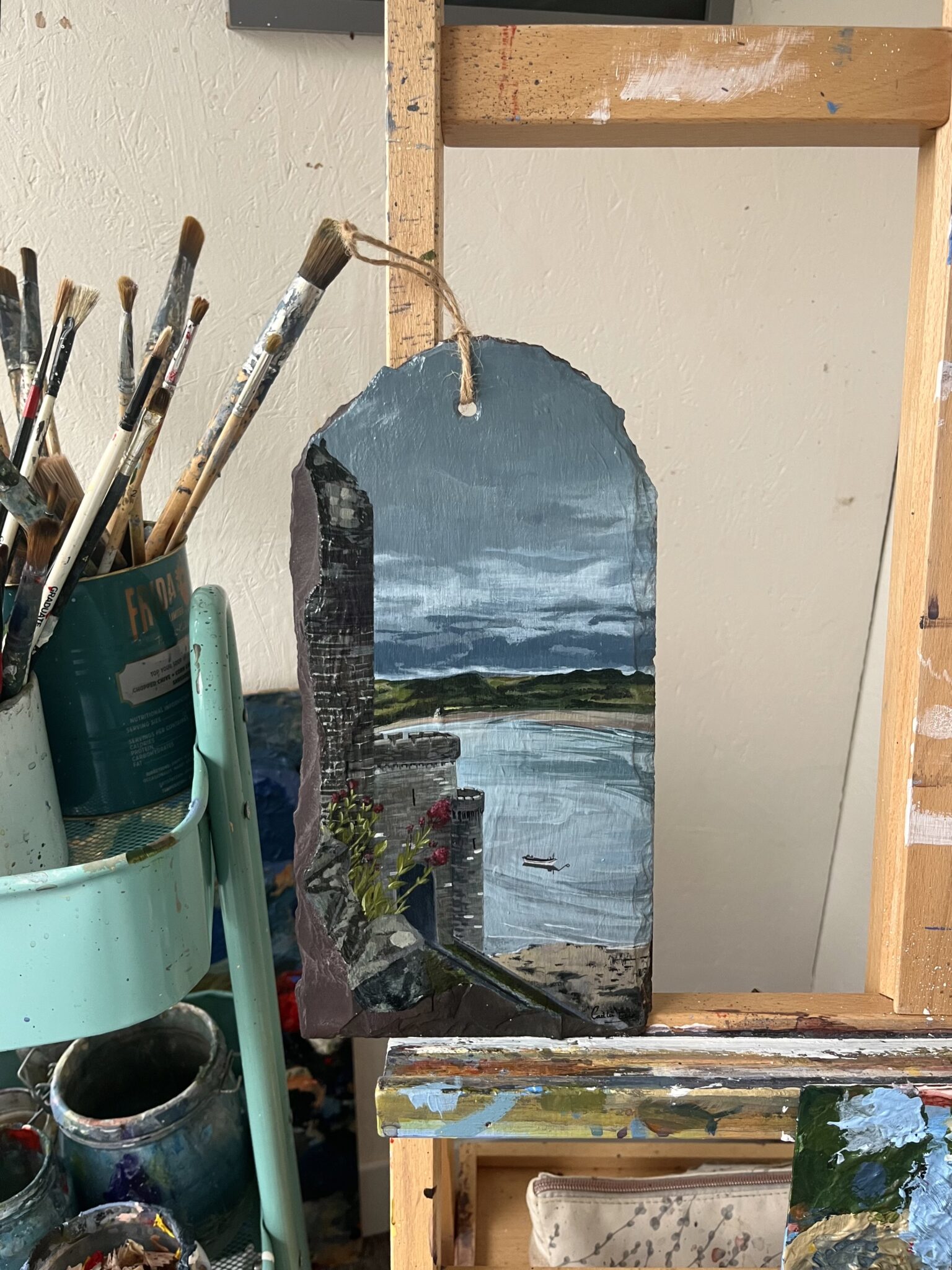 Interview: The artist who paints Welsh slate