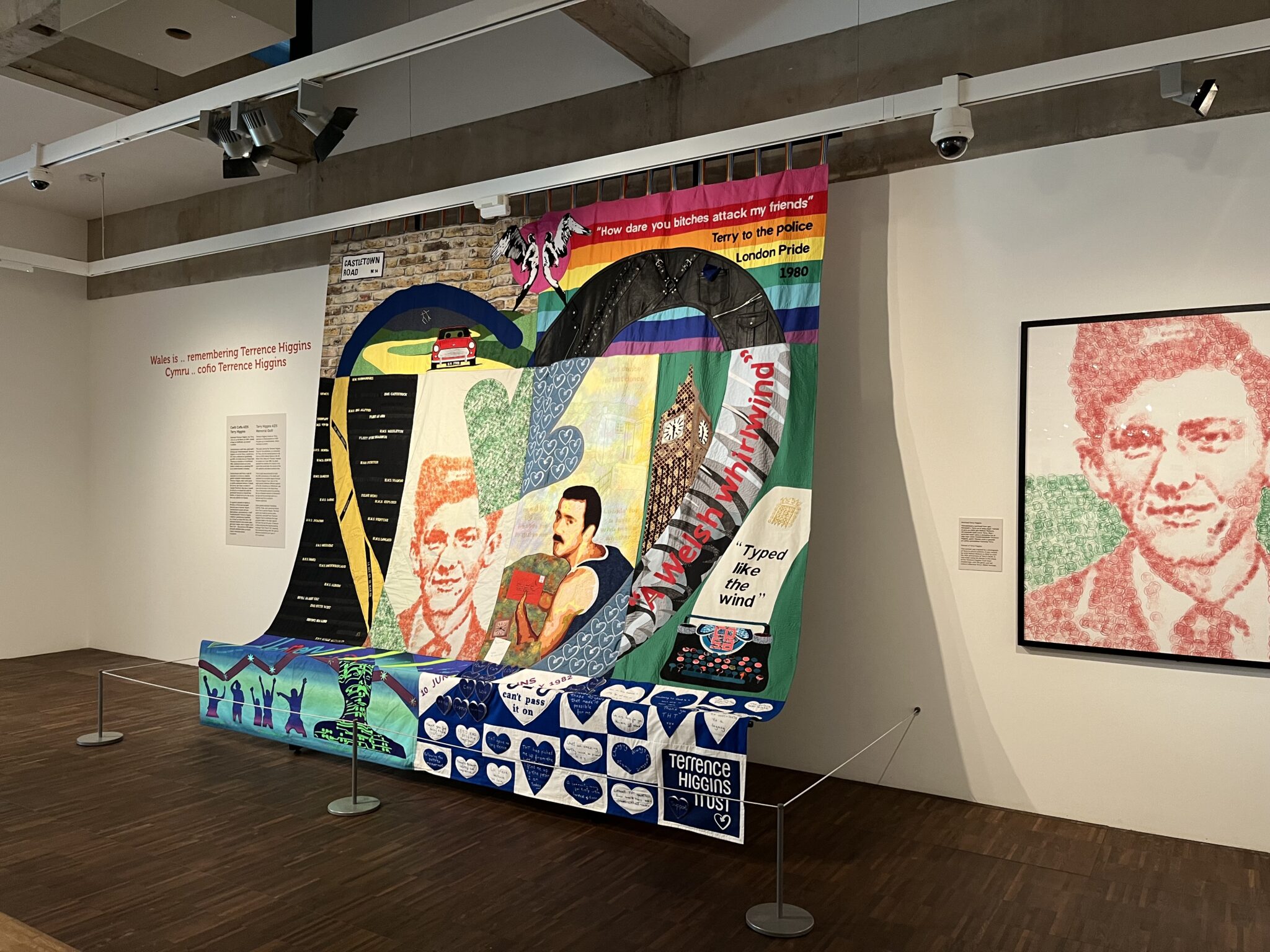 Terry Higgins AIDS memorial quilt goes on public display in Wales for ...
