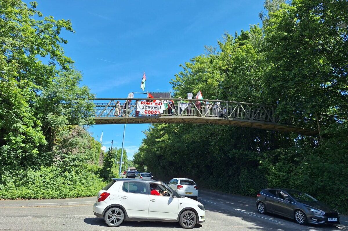 'Boycott Israeli goods' protest takes place in Welsh town