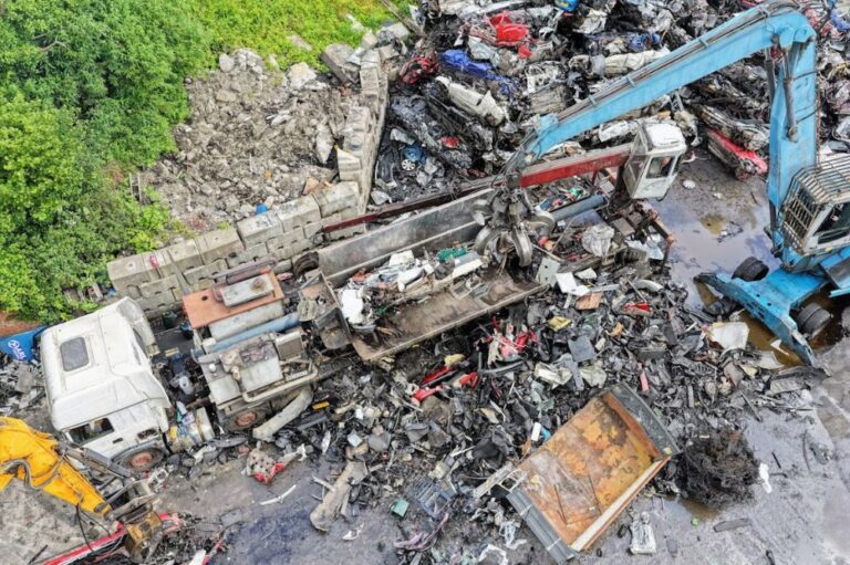 Van crushed by council after cannabis farm fly-tipping